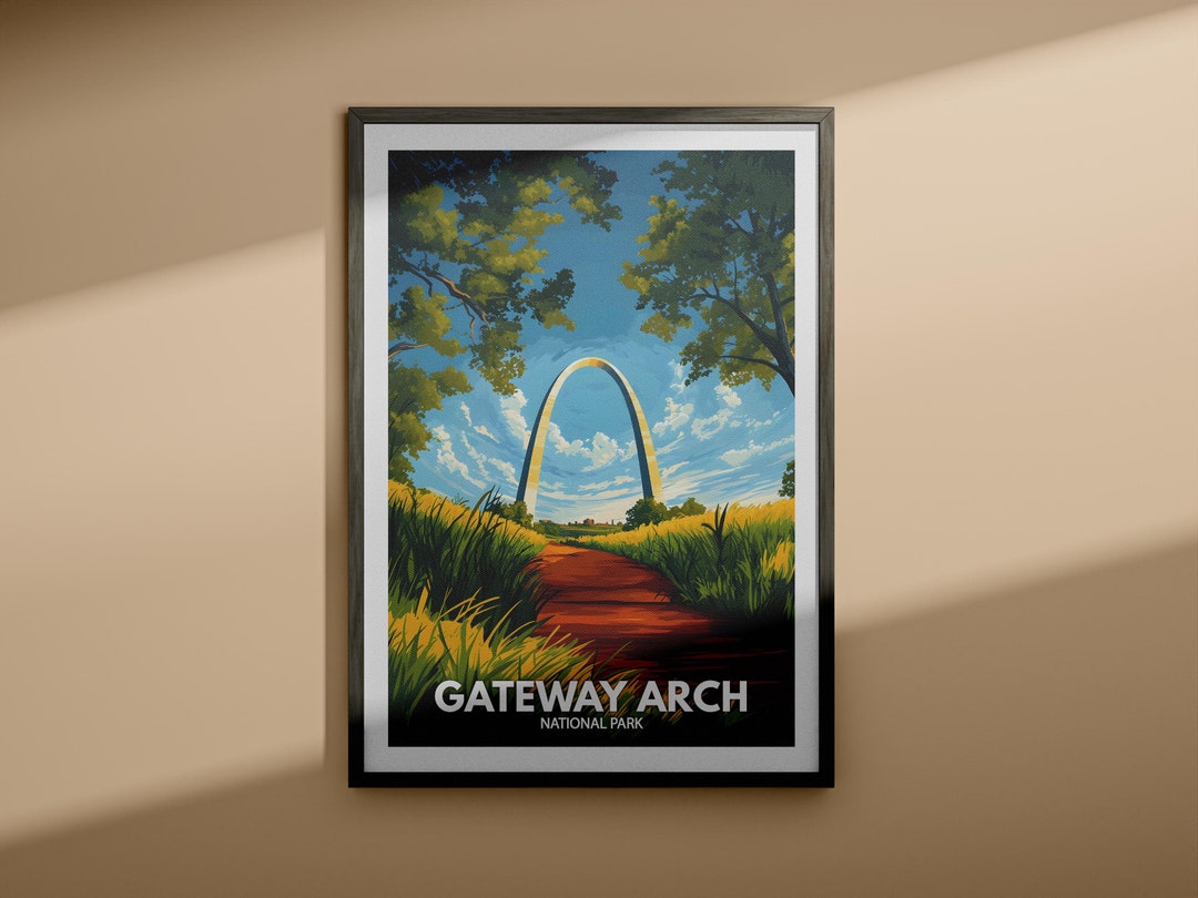 Gateway Arch Print - Gateway Arch National Park Poster / United States ...