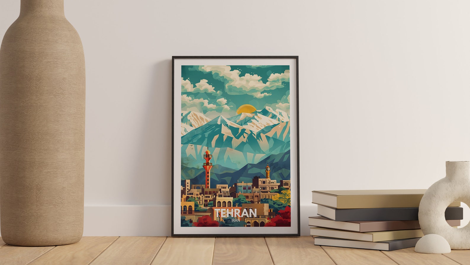Tehran Art Print - Tehran Travel Poster / Iran Wall Art Print / Iran ...