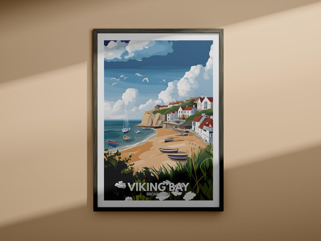 Viking Bay Print - Viking Bay Poster / Broadstairs Beach Art ...