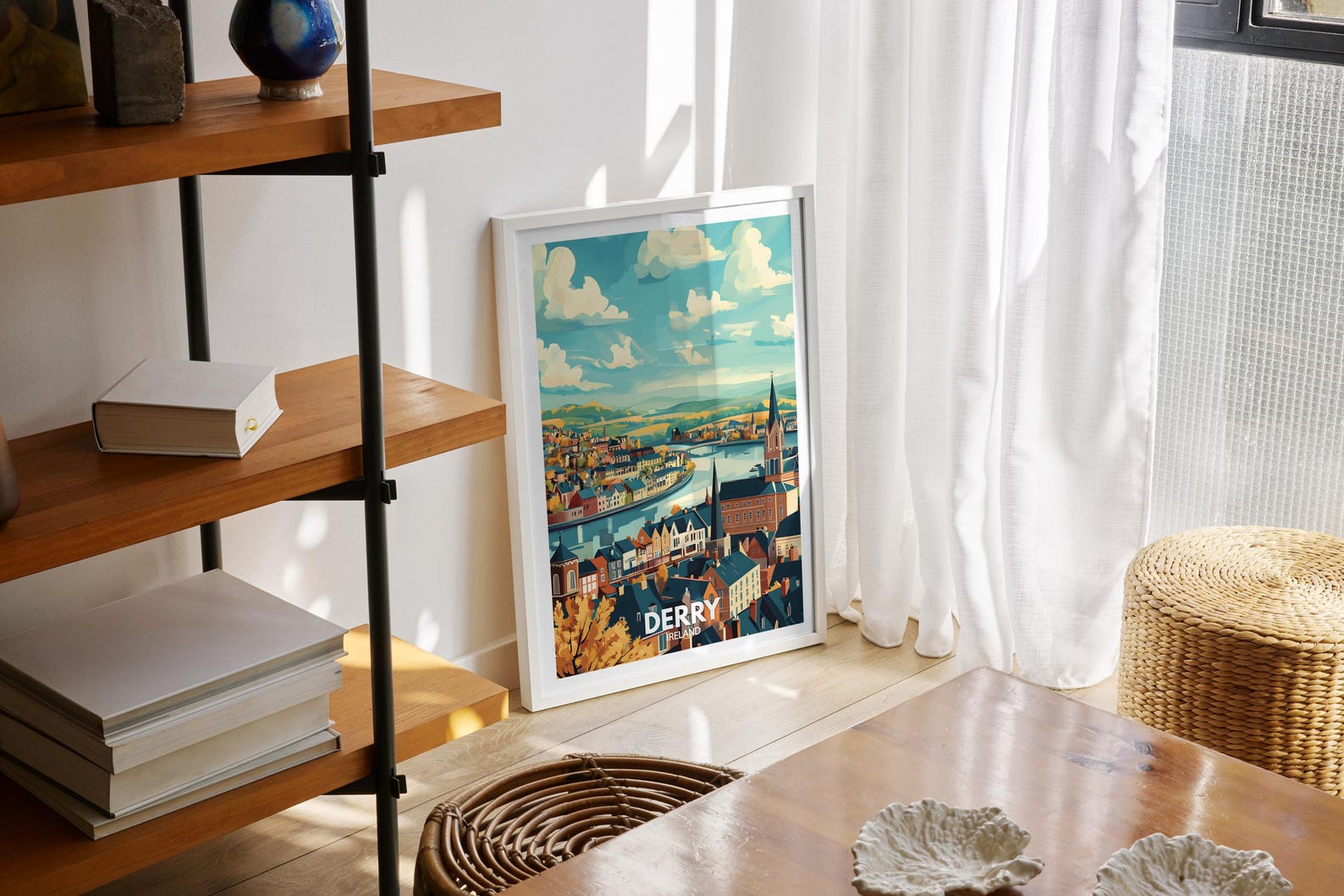 Derry Print - Derry Travel Poster / Iceland Wall Art Print / Iceland ...