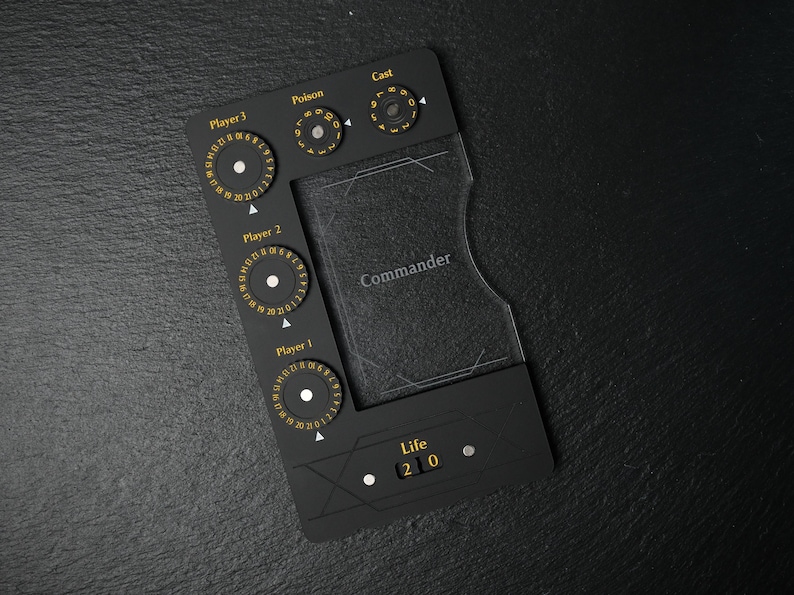 MTG Commander Zone: Matte Black Acrylic EDH Command Center - Etsy