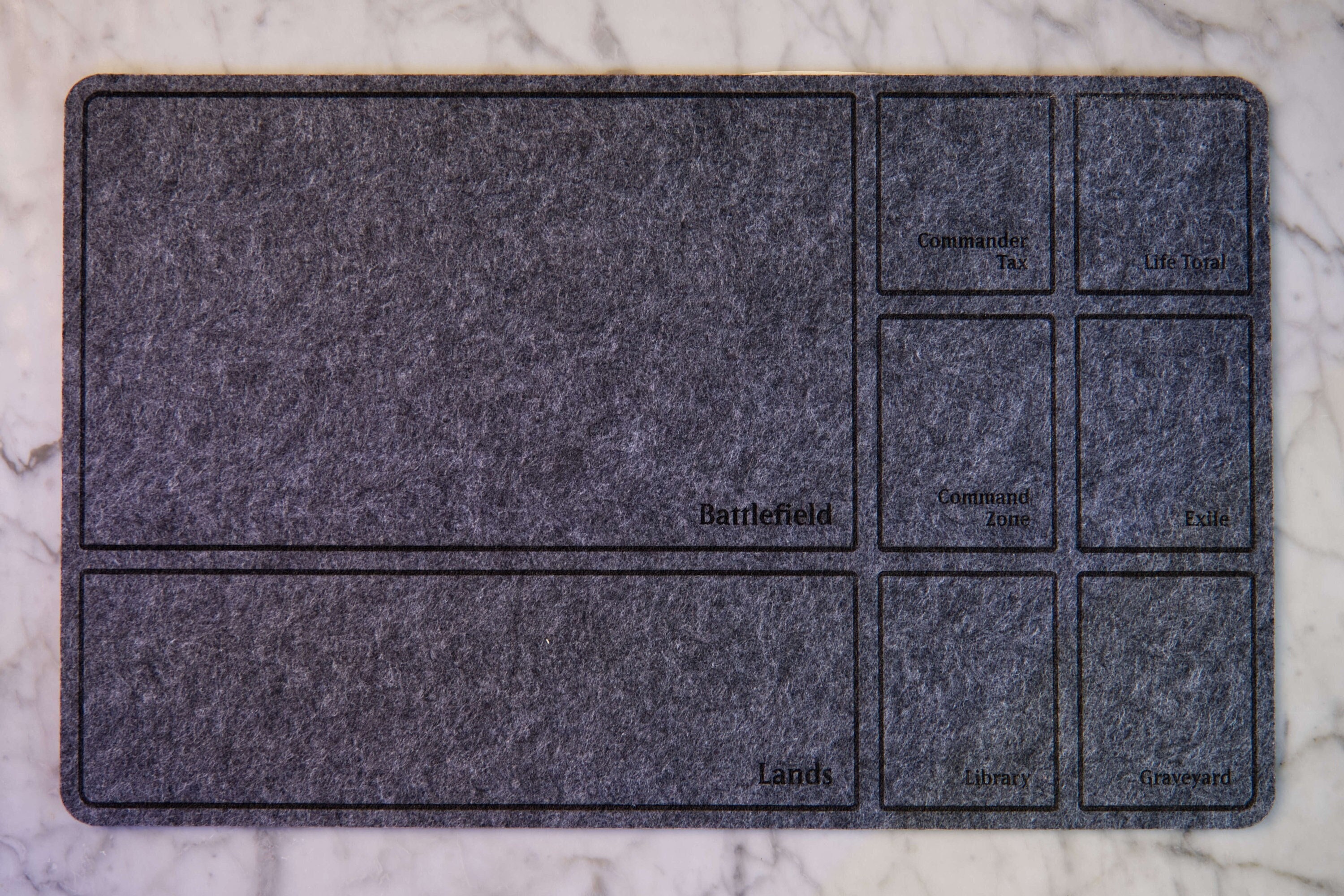 Magic the Gathering Playmat With Zones - Felt - Compact 12"x 19" - Etsy