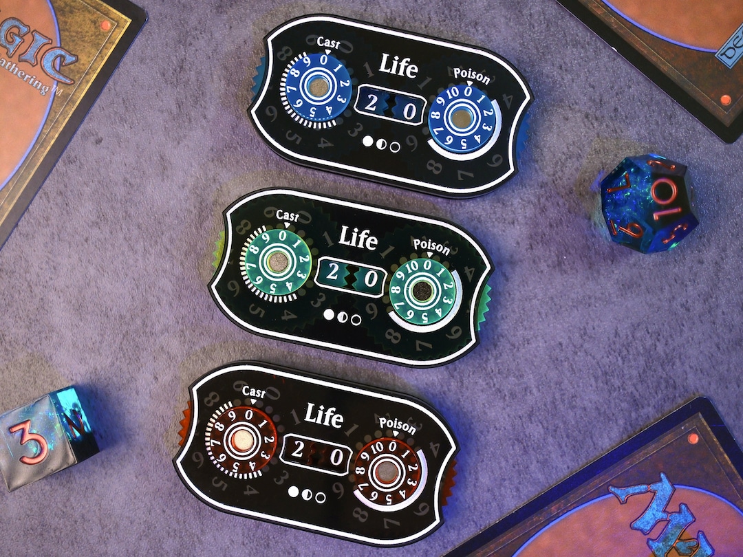 Magic the Gathering - Commander Life Tracker - MTG EDH Pocket Tracker ...