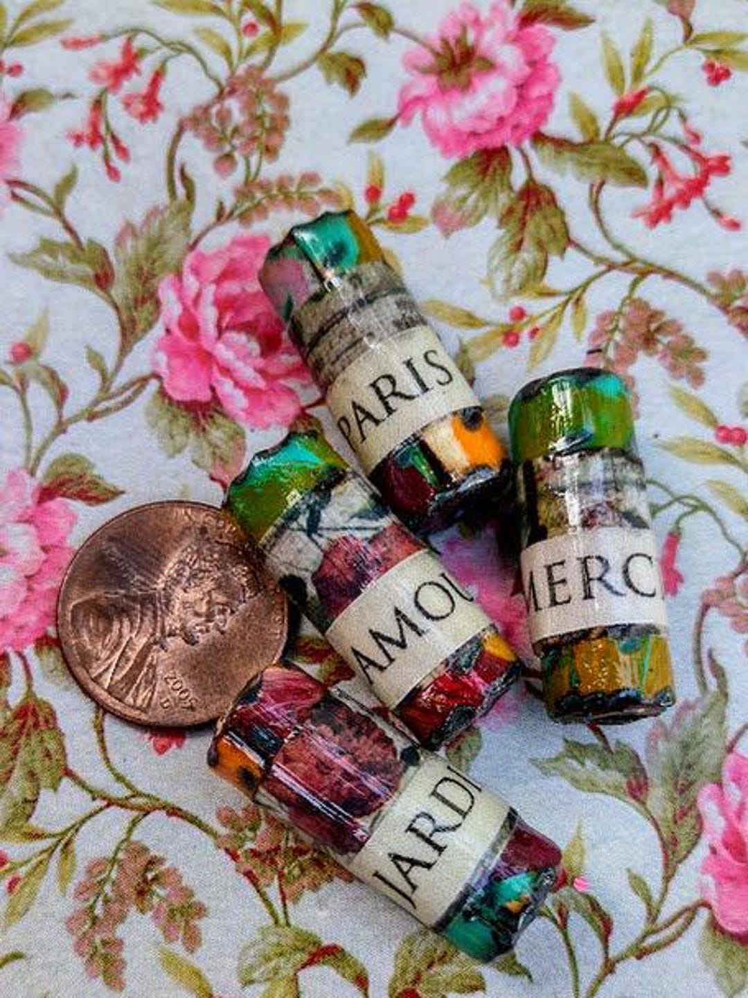 Romantic, French Words, Handmade, Handcrafted, Hand Painted With the ...