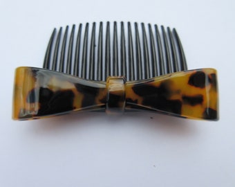Bow Hair Comb - Etsy