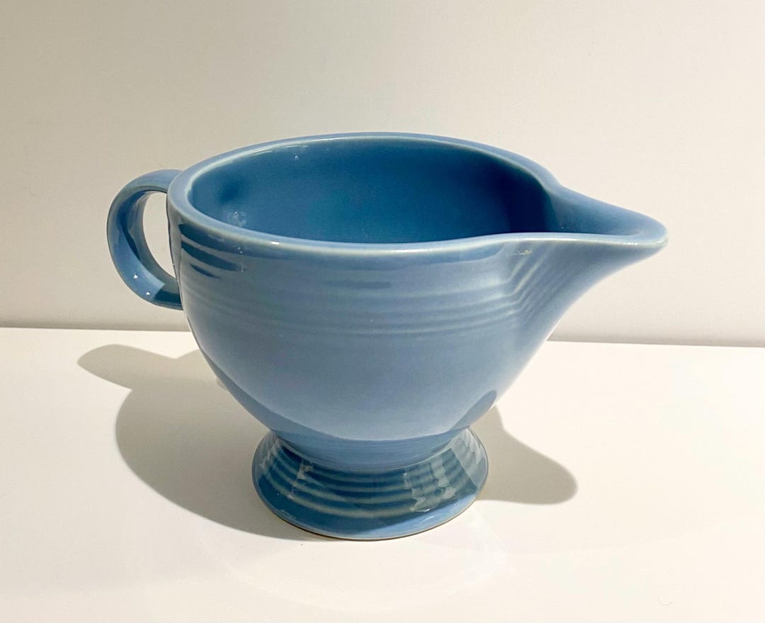 Vintage Fiestaware Creamer Periwinkle retired 1980's - Etsy