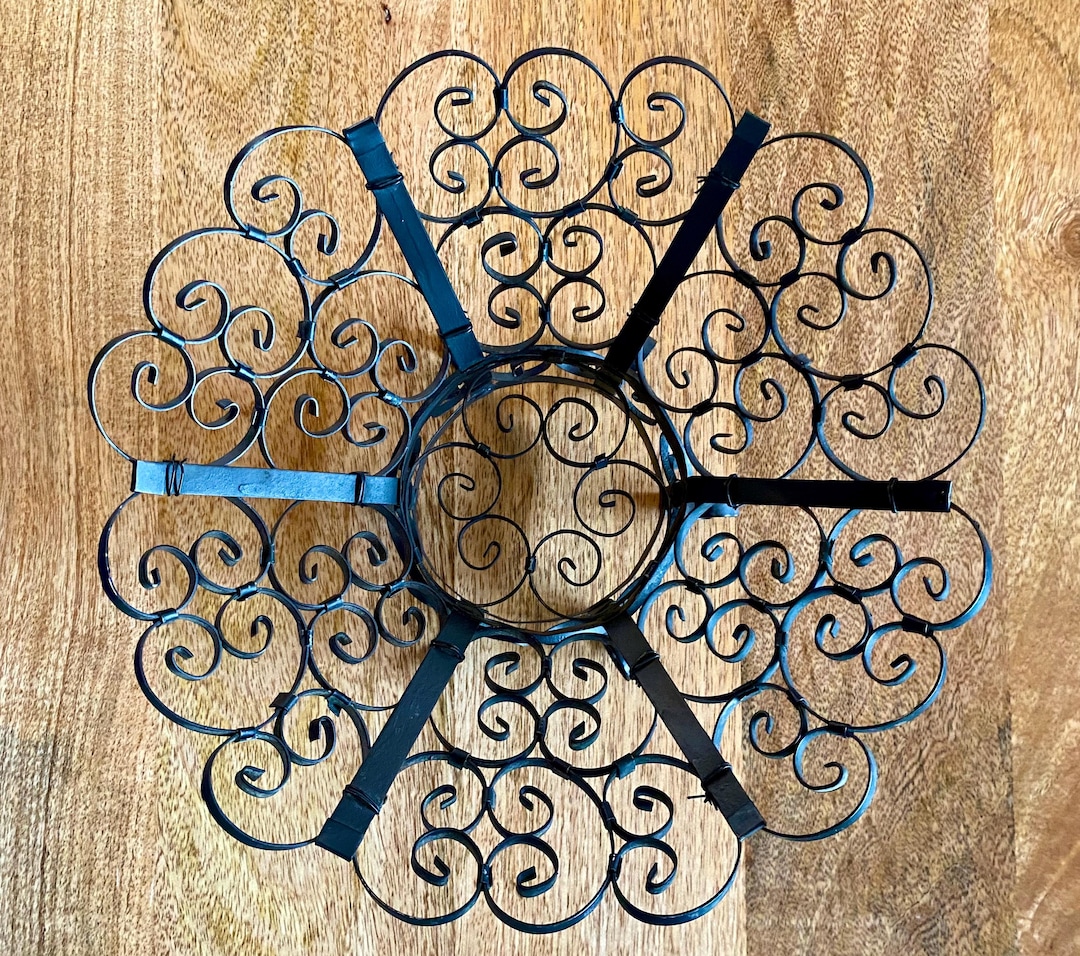 Wrought-iron Scroll Work Basket - Granada Style - Etsy