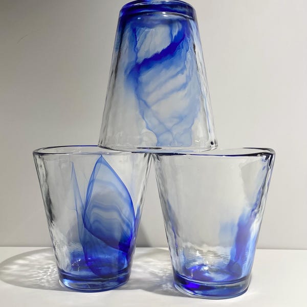 Blue Glassware - Etsy