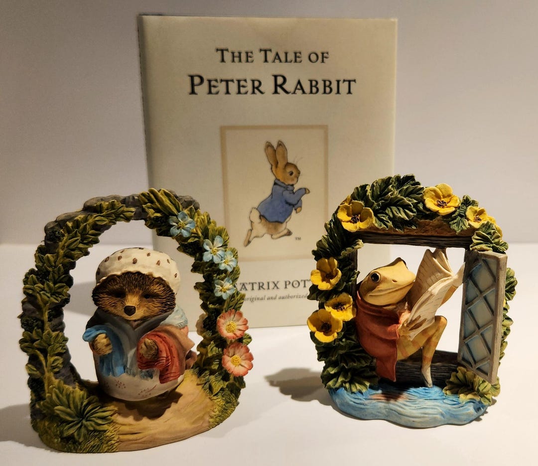 Beatrix Potter Collectibles - Mr. Jeremy Fisher and Mrs. Tiggy-winkle ...