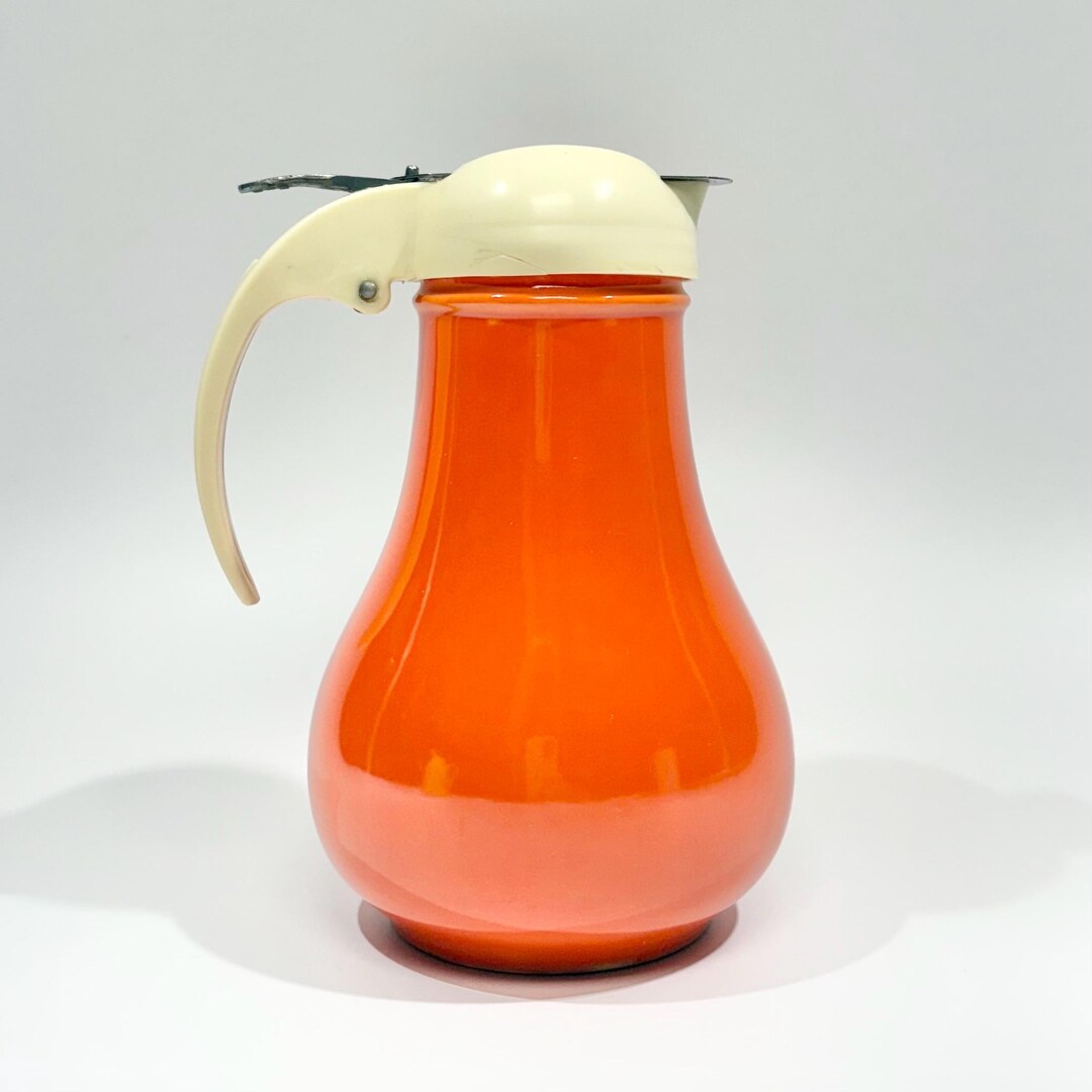 Fiestaware Syrup Dispenser in Red With Bakelite Handle - Etsy