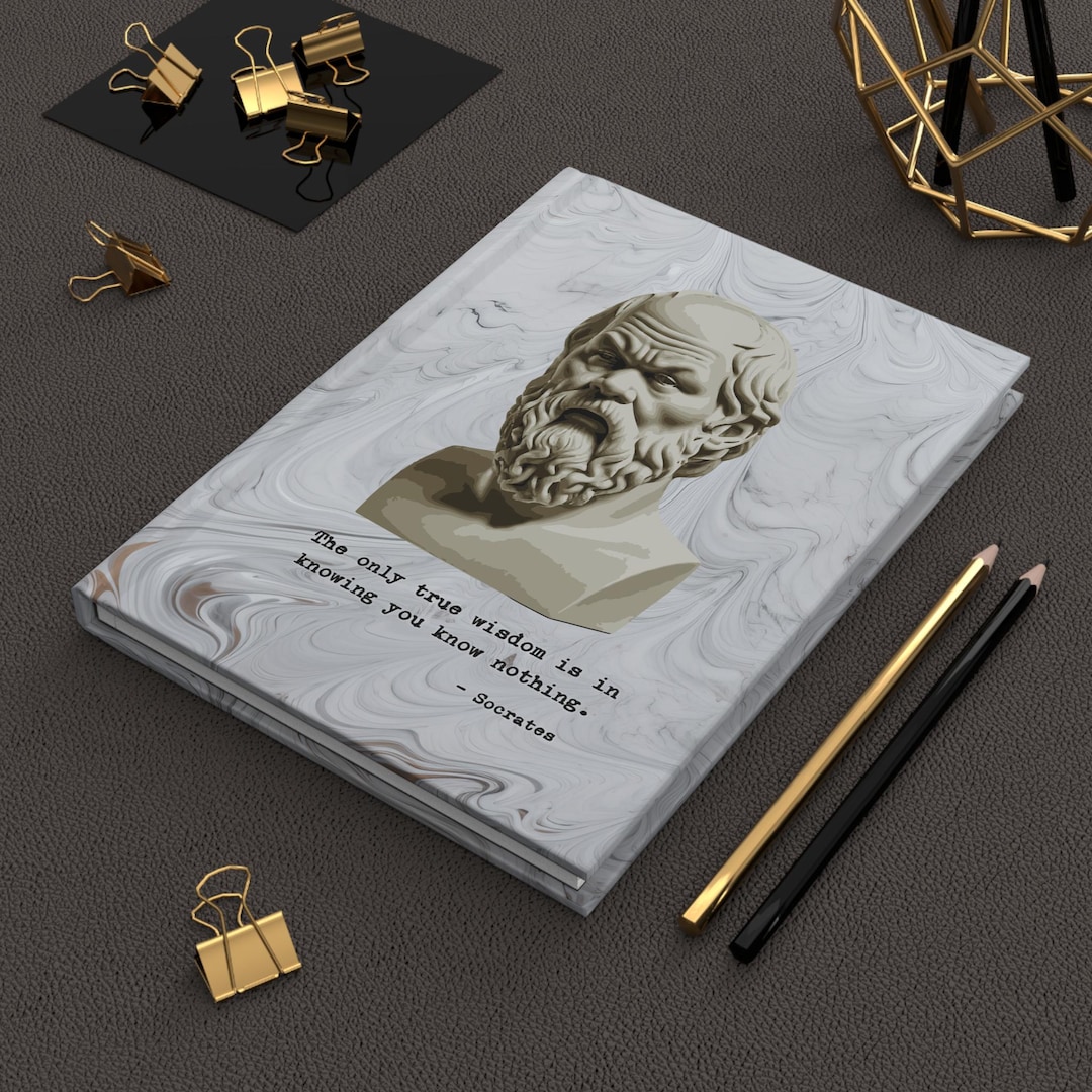 Socrates Quote Hardcover Journal Ancient Wisdom Matte Notebook ...