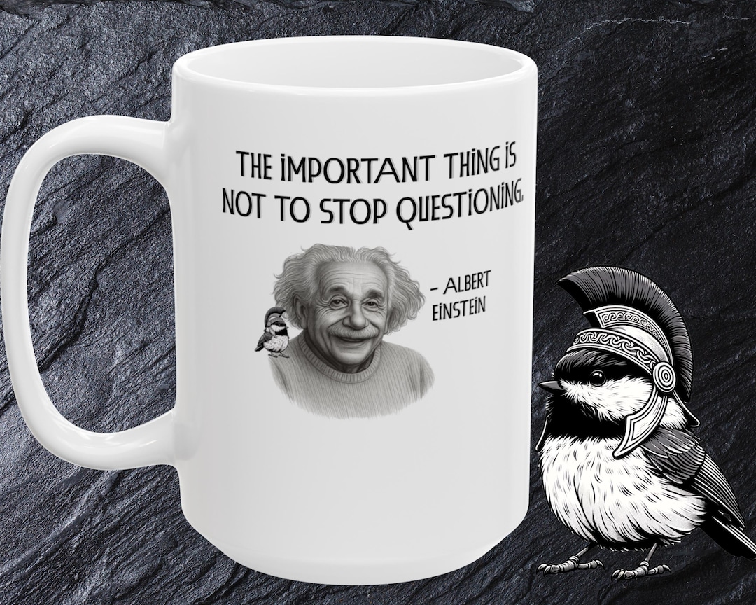 Albert Einstein Quote Ceramic Mug 15 Oz Coffee Tea Cup Wisdom ...