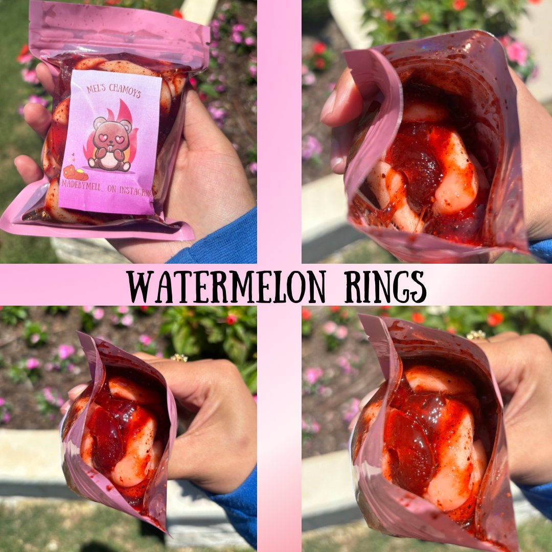 Chamoy Watermelon Ring Candy, Dulces Enchilados, Mexican Snacks ...