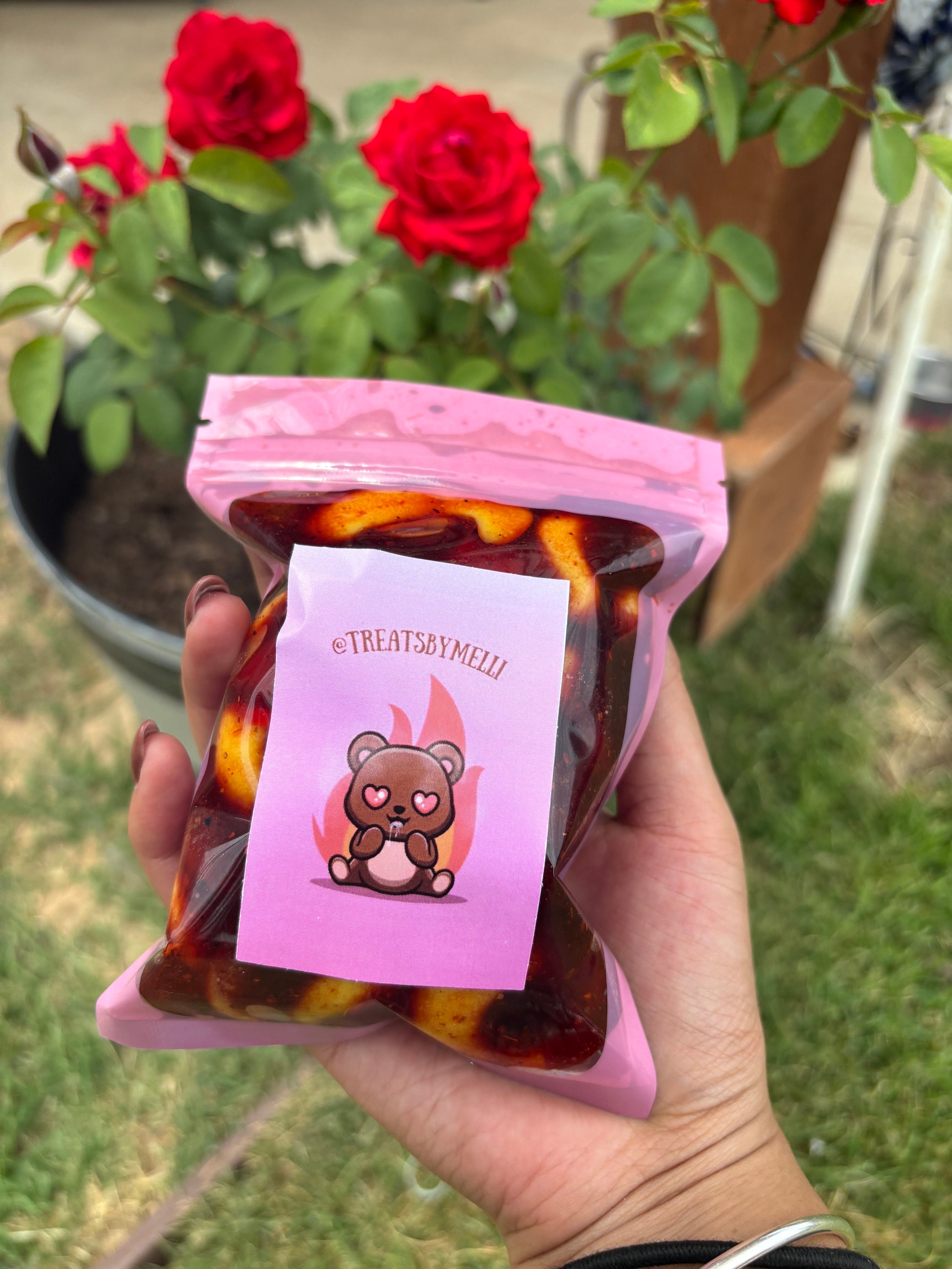 Chamoy Peach Ring Candy, Dulces Enchilados, Mexican Snacks, Anillos De ...