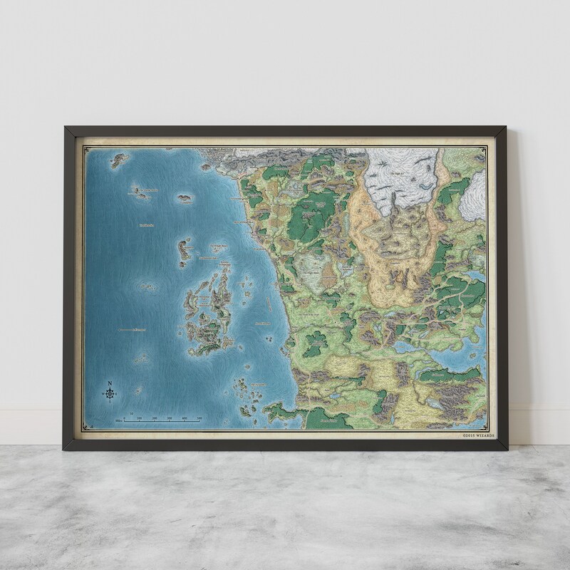 Forgotten Realms Map - Etsy