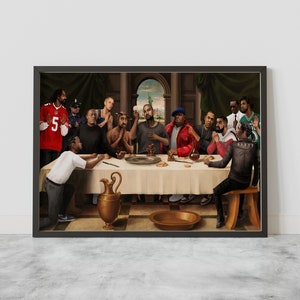 Last Supper Legendary Rappers Canvas Wall Art,hip Hop Poster,eminem ...