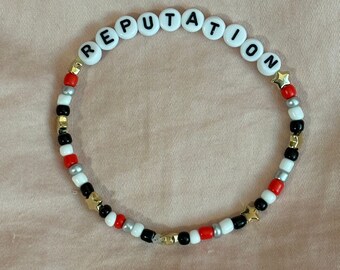 Taylor Swift Reputation Inspired Handmade Eras Tour Beaded Friendship ...
