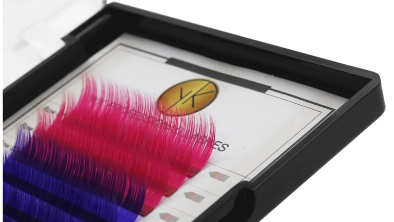 Eyelash Extension Set Professional Eyelash Practice Head C,CC,D Curl ...