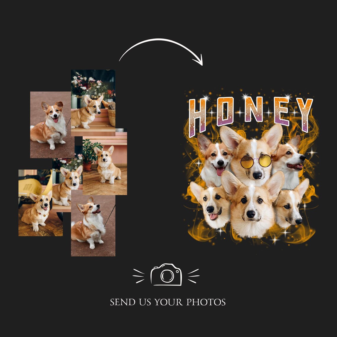 Bootleg Cat Shirt Custom Dog T-shirt Bootleg Pet Shirt, Retro 90's ...