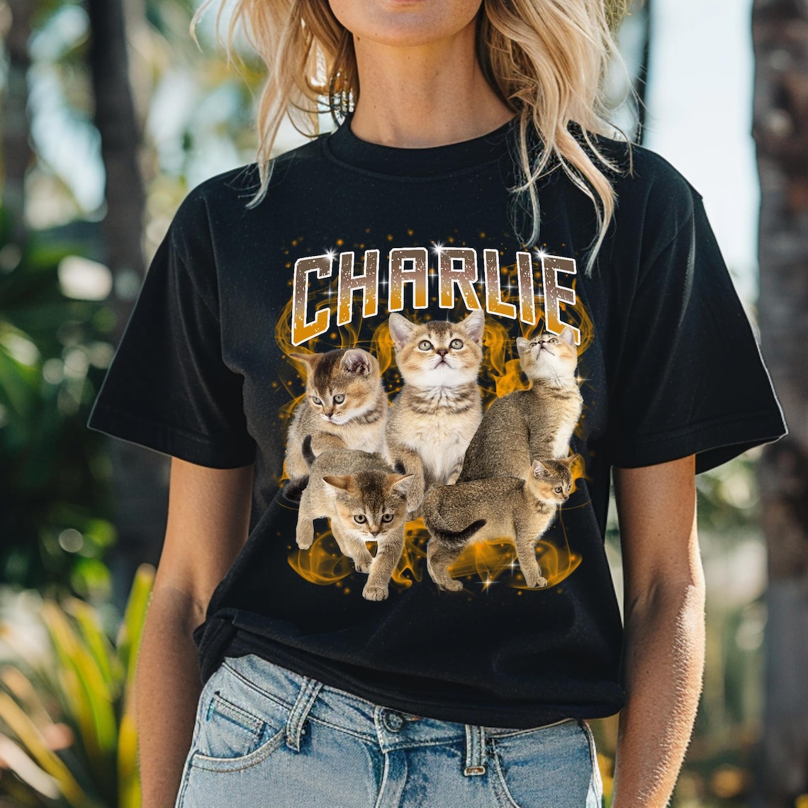 Bootleg Cat Shirt Custom Dog T-shirt Bootleg Pet Shirt, Retro 90's ...