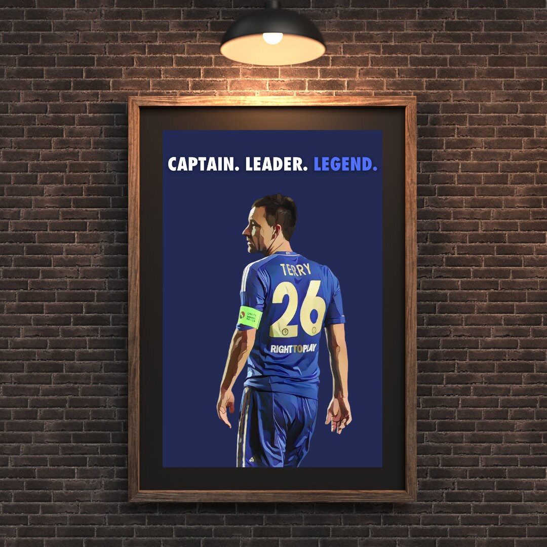John Terry: Capitán, líder, leyenda, Póster artístico A4 del Chelsea FC ...