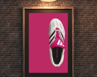 Predator Precision Boots Art Print Digital Illustration Football Art ...
