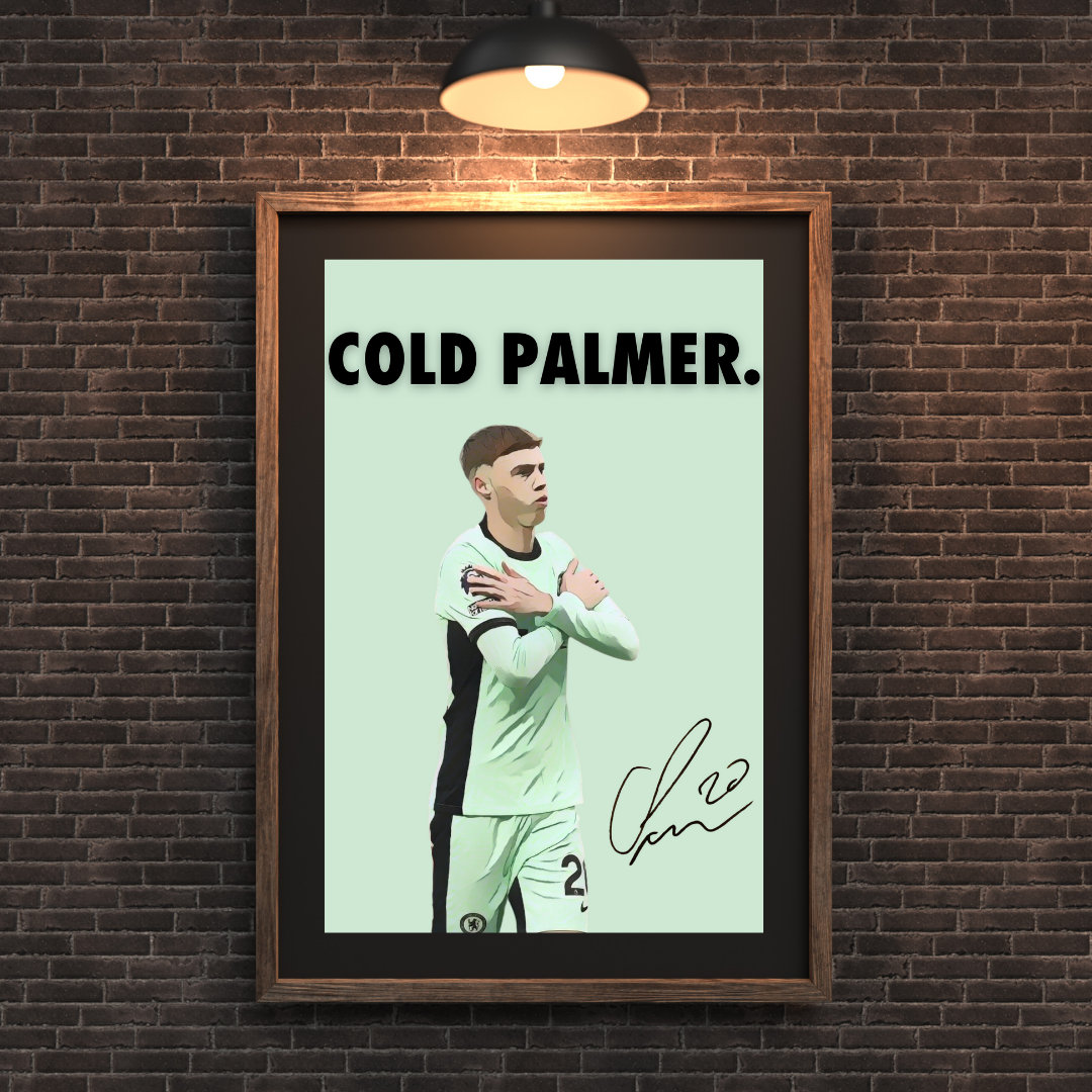 Cole Palmer 'cool as Ice' Cold Palmer - Chelsea FC A4 Art Print - Etsy