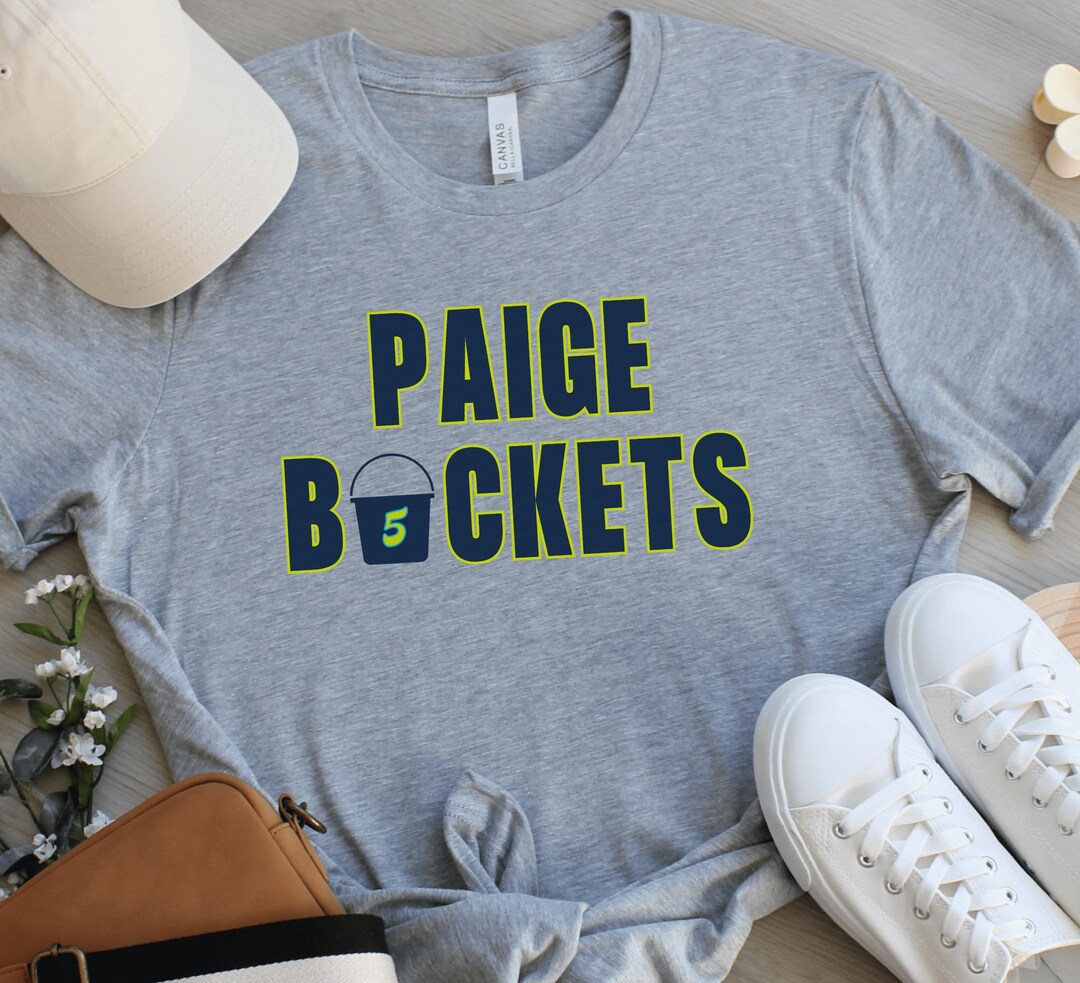 Paige Buckets T-shirt: Funny Women's Basketball Fan Tee - Etsy