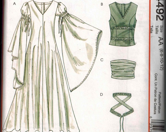 LOTR Lord of the Rings Arwen Eowyn Gown Sewing Pattern Mccalls 4492 ...