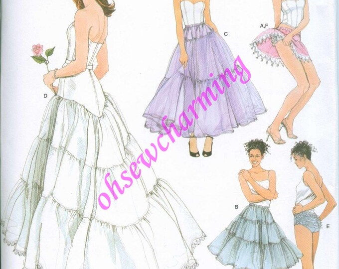 Sewing Pattern Panties and Petticoat Simplicity 3737 6-8-10-12 Out of ...