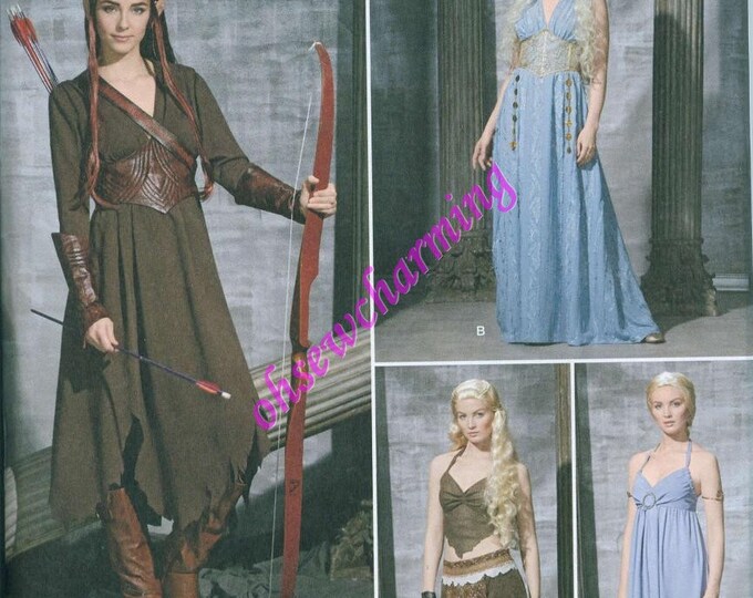 Game of Thrones Inspired Dress Sewing Pattern Simplicity 1347 UNCUT ...