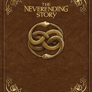 The Neverending Story "auryn" Magical Medallion Lino Print in Gold and ...