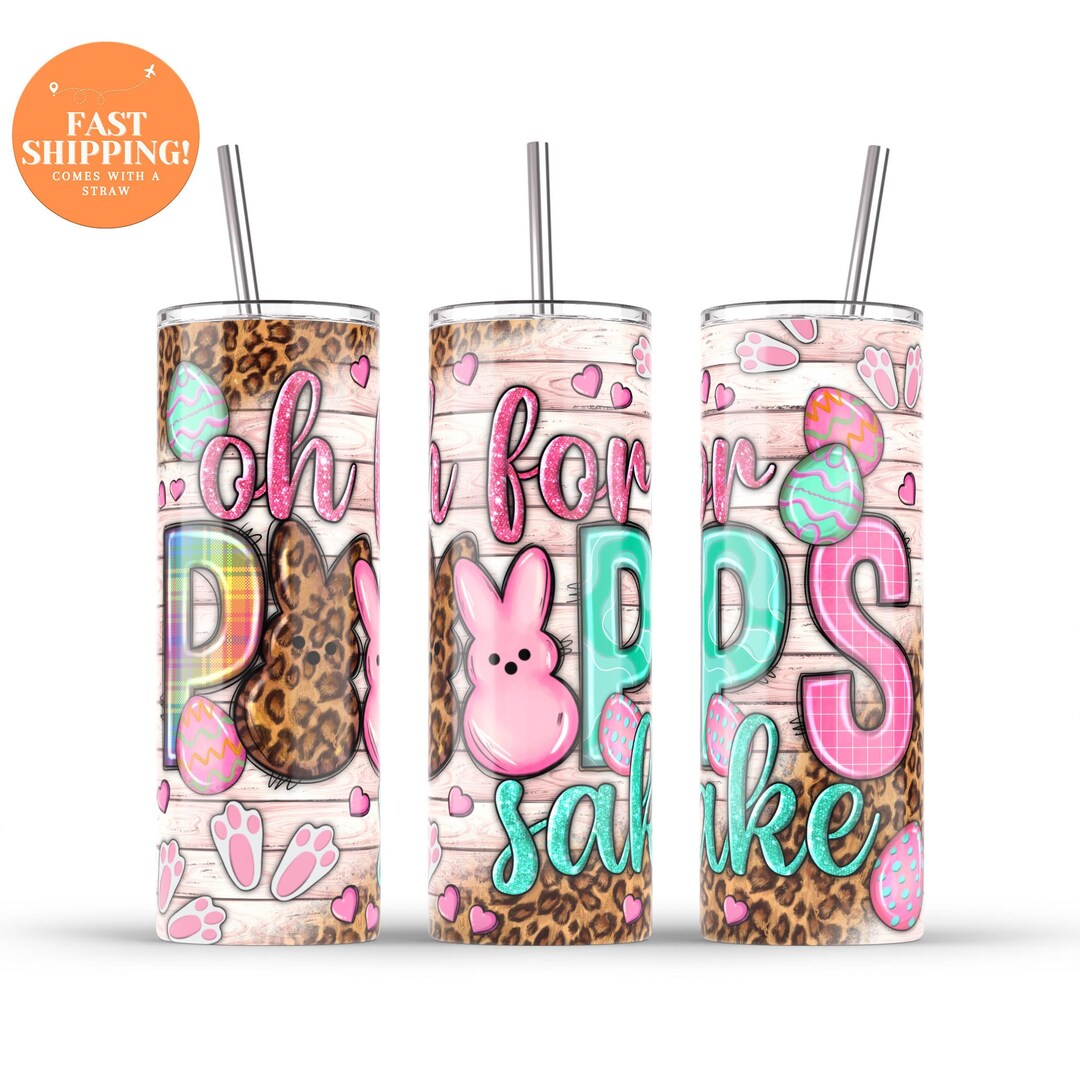 Easter Bunny Stainless Tumbler: Pastel Eggs, 20 Oz Skinny Tumbler - Etsy