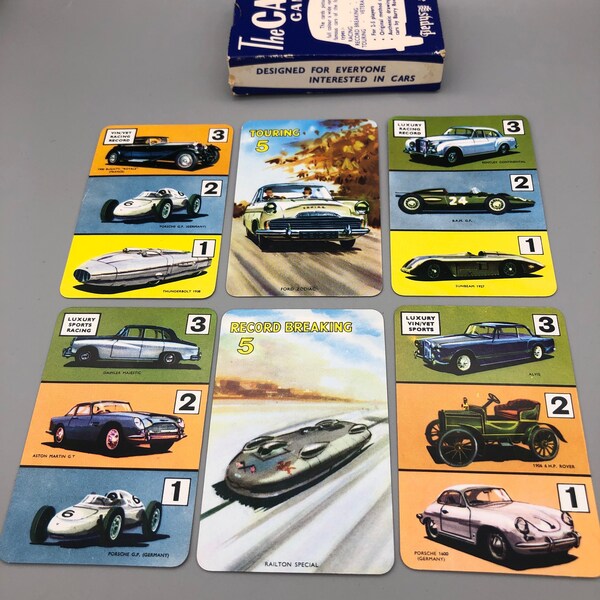 Car Card Game - Etsy
