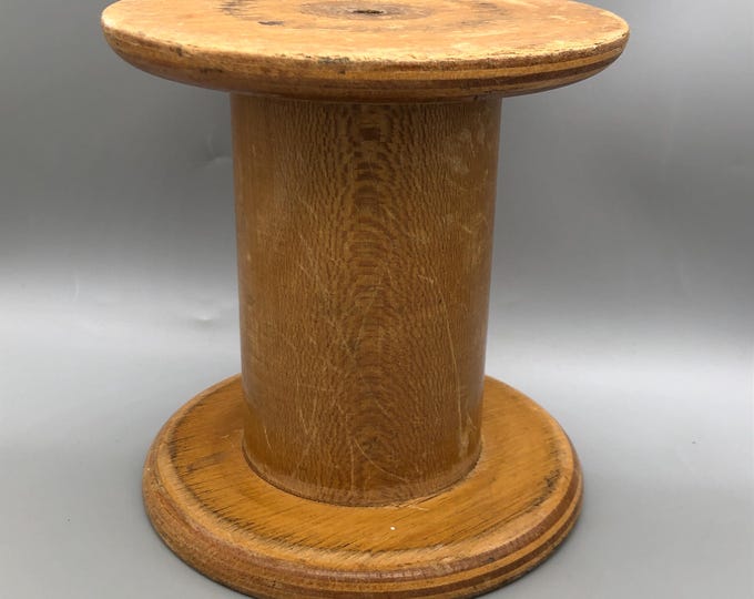Vintage Large Industrial Bobbins in Wood - Etsy