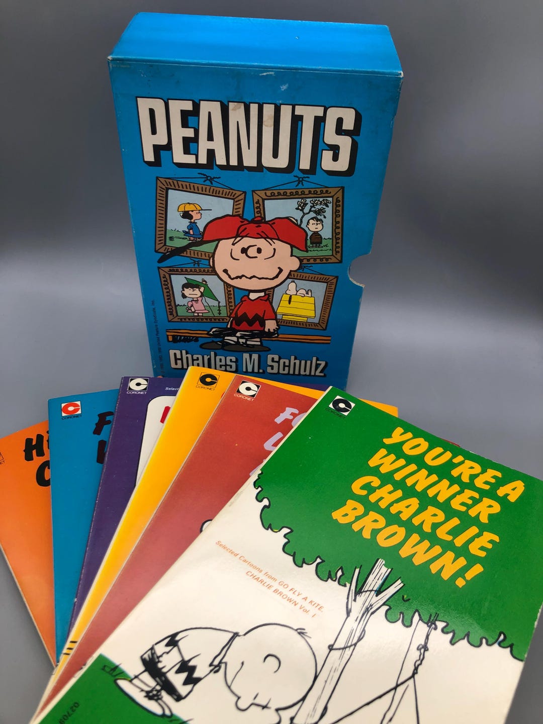 Vintage Peanuts Snoopy Book Set in Cover - Etsy
