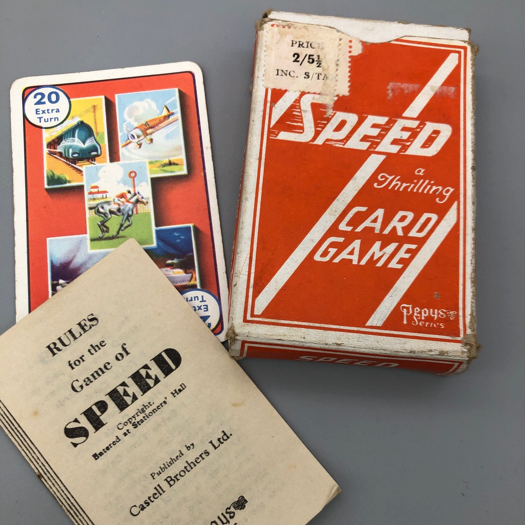 Vintage Complete Speed Card Game 2nd Edition C. 1945 - Etsy