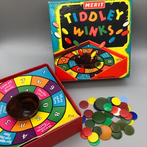 Vintage Merit Tiddley Winks With Instructions - Etsy
