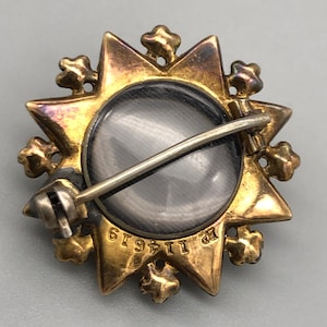 Striking Victorian Star Shaped Mourning Brooch With Locket Back - Etsy