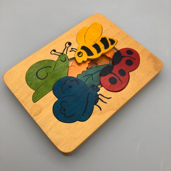 Wooden Bug Puzzles - Etsy