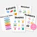 Learning, Counting, Shapes, Days of the Week, Colors- Polka Dot ...