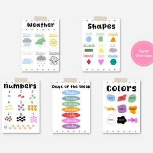 Learning, Counting, Shapes, Days of the Week, Colors- Polka Dot ...