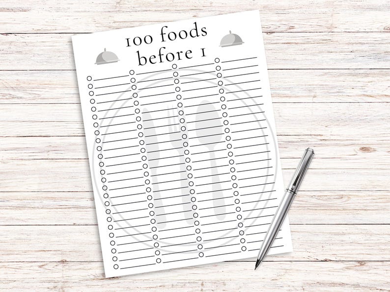 Baby's First Foods Chart: 100 Foods Tracker (PDF Download) - Etsy
