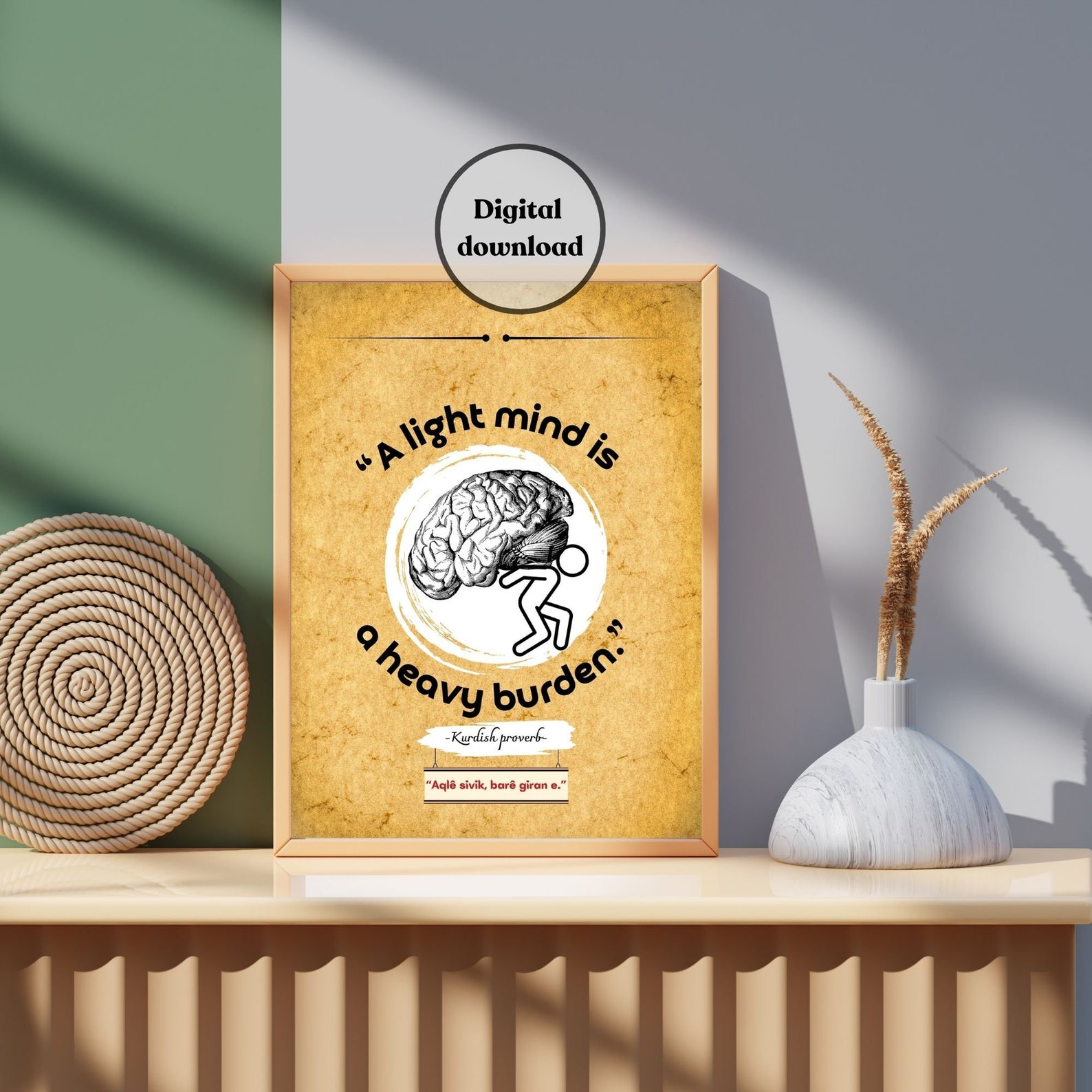 Printable Proverb, Kurdish Proverb Print, Printable Proverb Wall Art ...