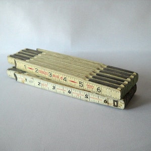 Vintage Ruler Vintage Folding Ruler Old School Tools Industrial Chic ...