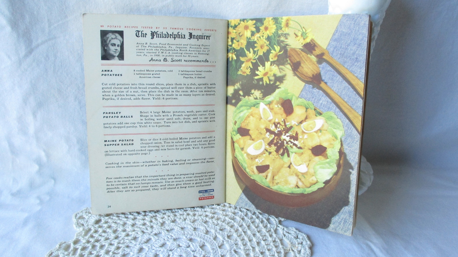 Vintage Recipe Book Potato Cookbook Vintage Cookbook 1930s - Etsy India