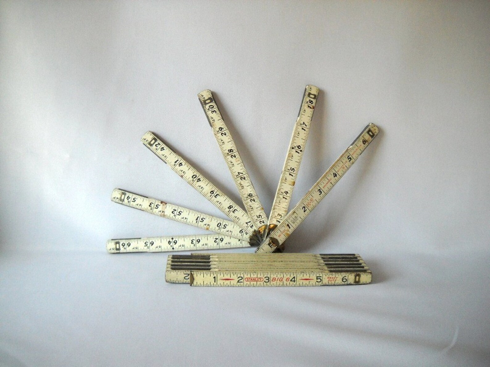 Vintage Ruler Vintage Folding Ruler Old School Tools Industrial Chic ...