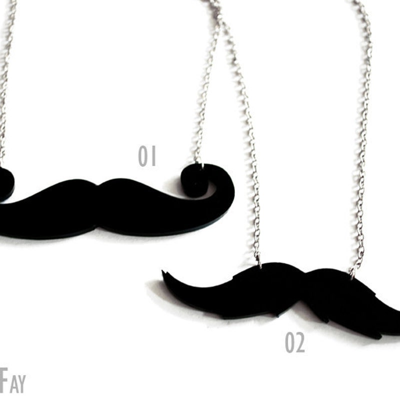 Mustache Necklace - Etsy