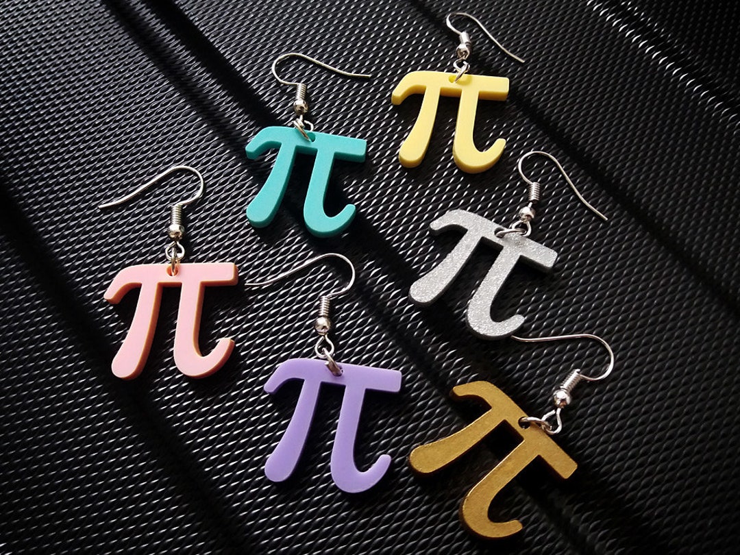 Pi Earrings 50 Colours // Maths Symbol // Gift for Maths Teacher ...