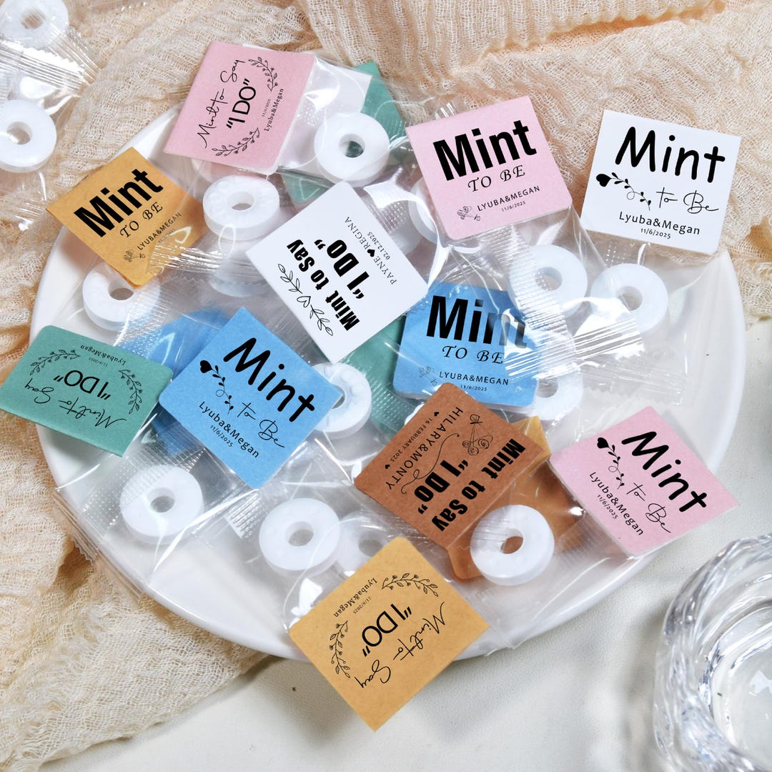 Wedding Mints Labels,custom Wedding Mint Labels,personalized Wedding ...